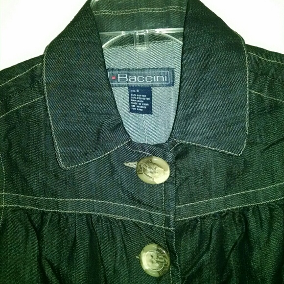 Baccini | Jackets & Coats | Stylish Babydoll Style Fun Fashion Denim ...